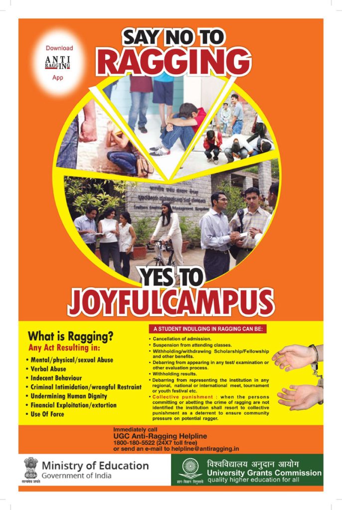 Anti-Ragging and Anti-Sexual Harassment Cell | PHCER